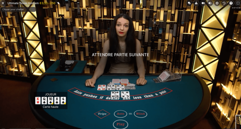 Ultimate poker : former une main plus forte que celle du croupier